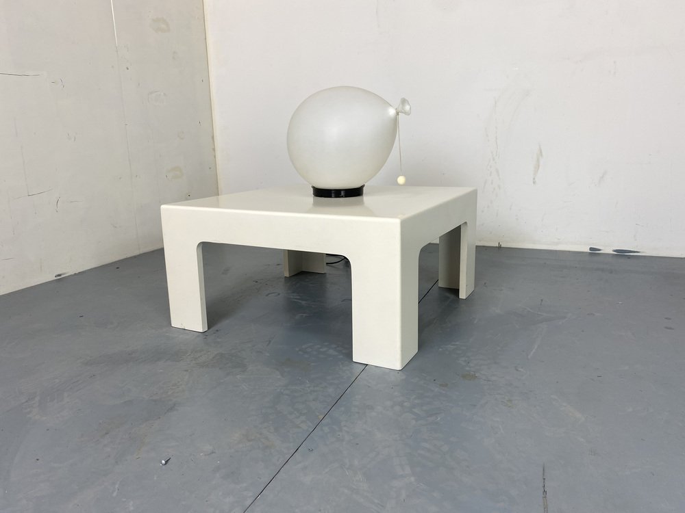 Space Age Modernist White Coffee Table by Marc Berthier, 1970s for sale ...