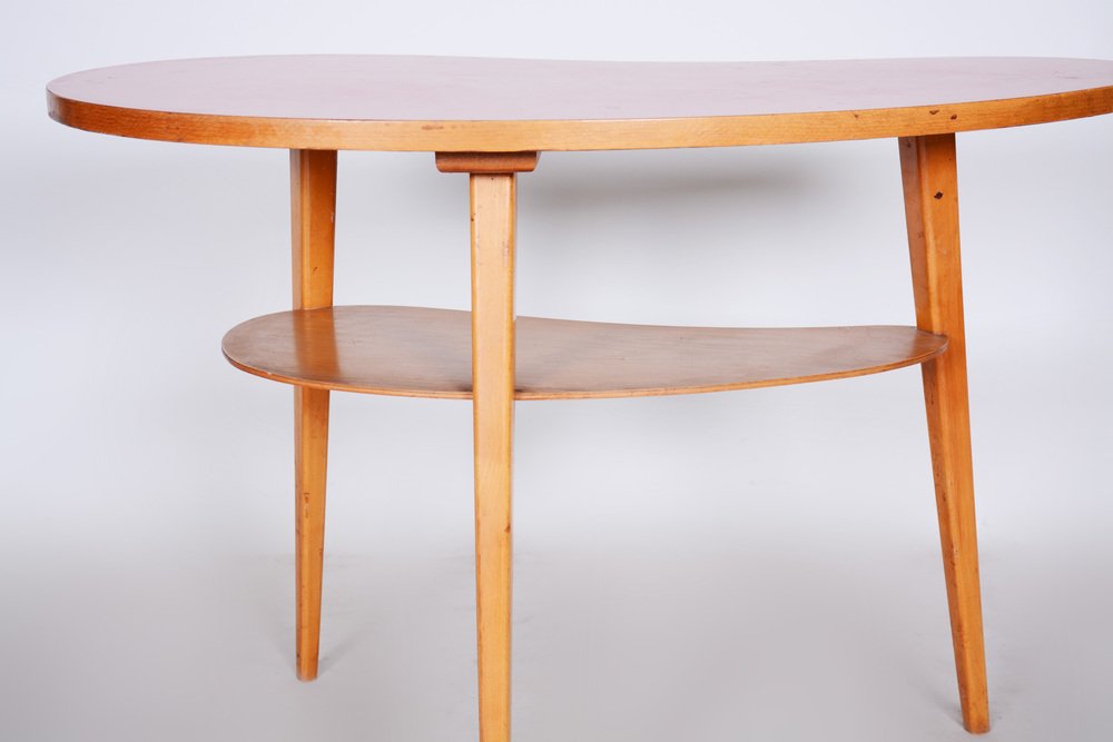 Mid-Century Original Small Table in Beech & Formica, Czech, 1950s for ...