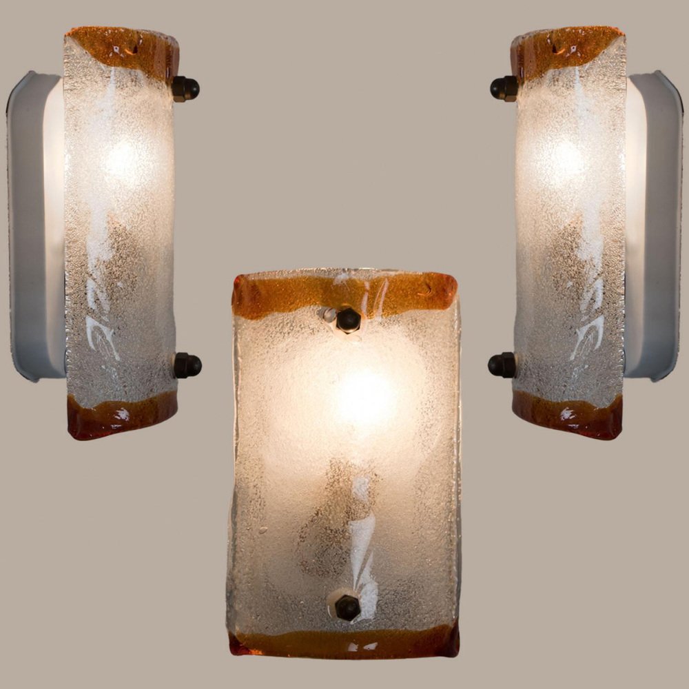 Rectangle Wall Light from Mazzega, 1960s for sale at Pamono