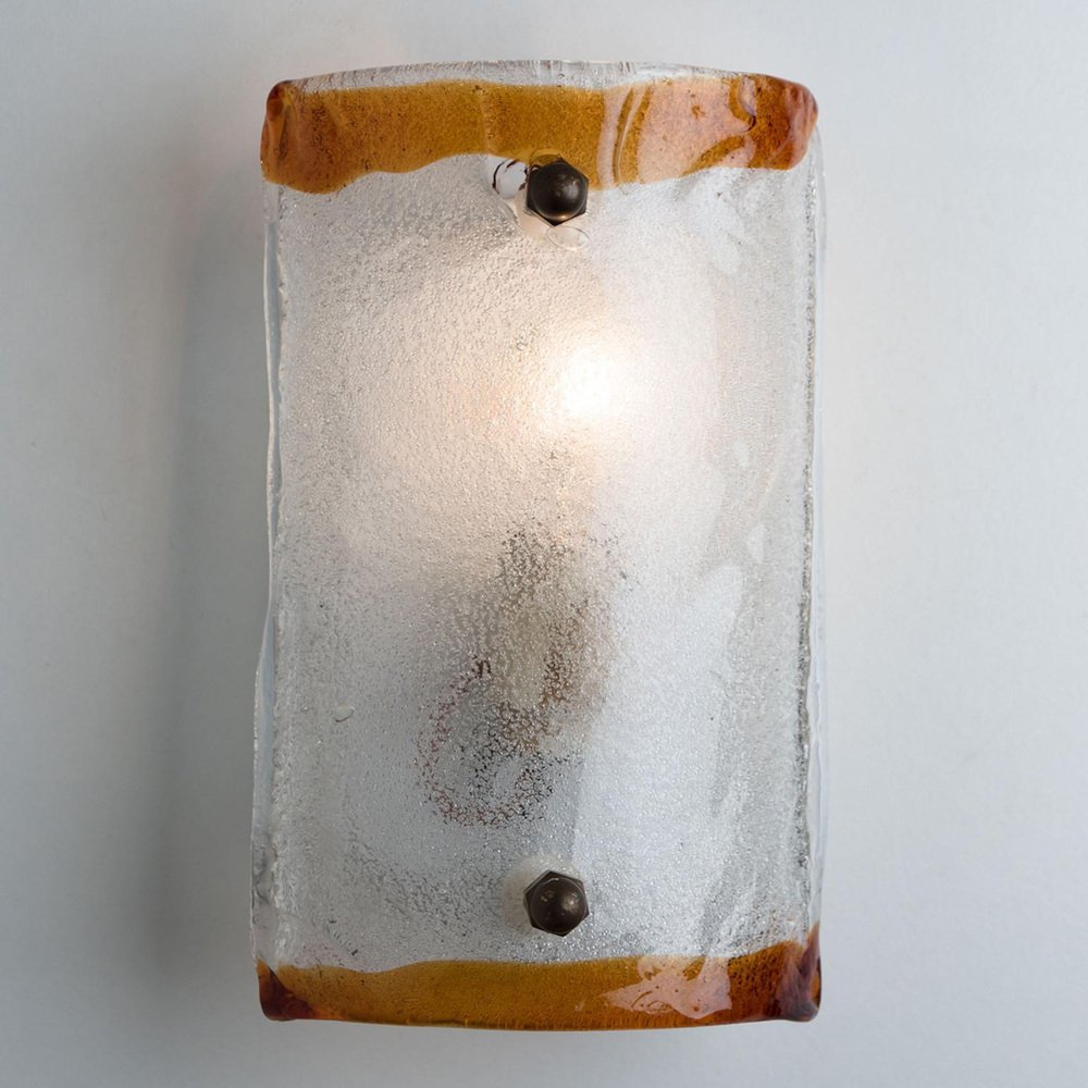 Rectangle Wall Light from Mazzega, 1960s for sale at Pamono