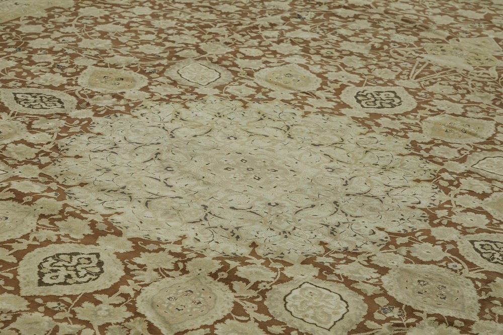 Beige Oushak Rug, 2000s for sale at Pamono