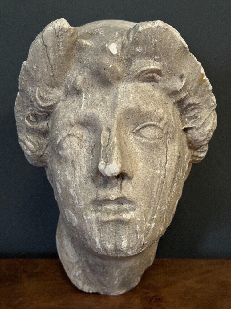 Antique Plaster Sculpture of Female Face, Early 20th Century for sale ...