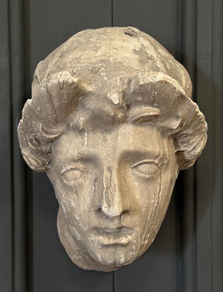 Antique Plaster Sculpture of Female Face, Early 20th Century for sale ...
