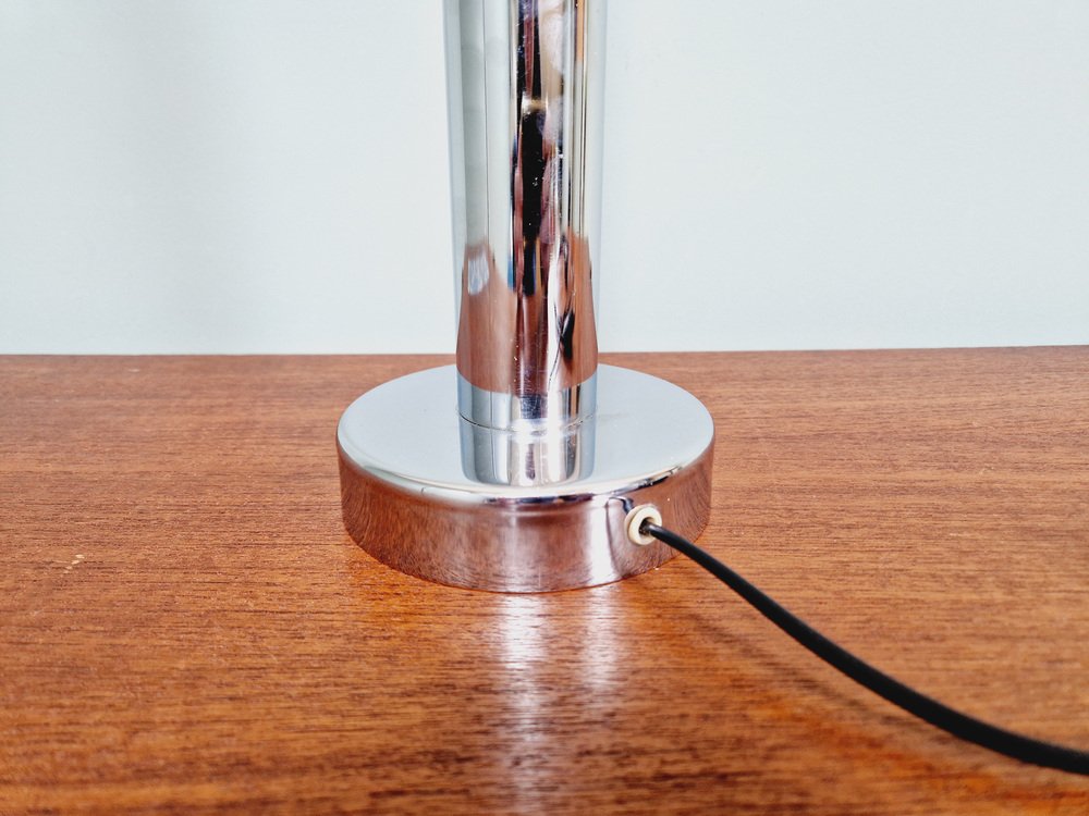 Tubular Chrome Metal Table Lamp, 1970s for sale at Pamono
