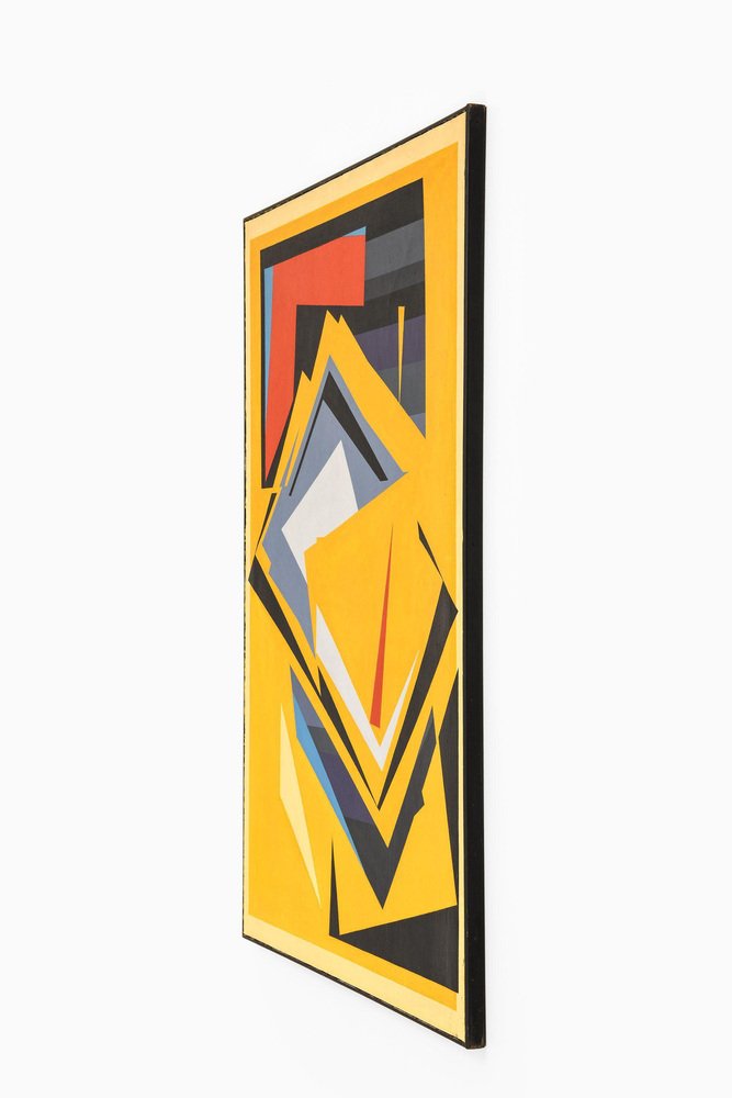 Arne Heuser, Composition, 1966, Oil Painting for sale at Pamono