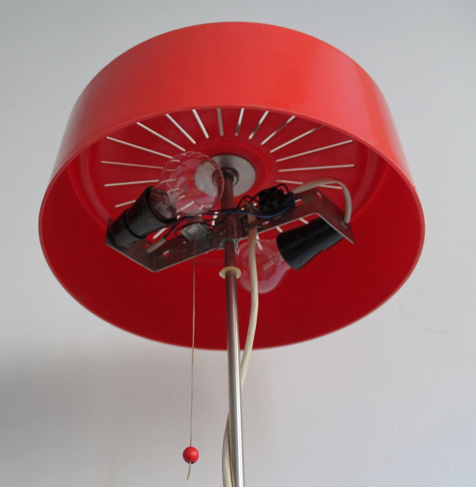 Vintage Red Floor Lamp, 1970s for sale at Pamono