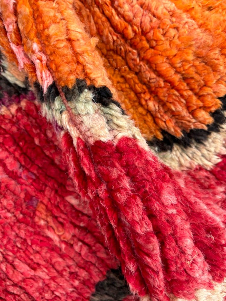 Moroccan Traditional Red Berber Runner Rug, 2000s for sale at Pamono