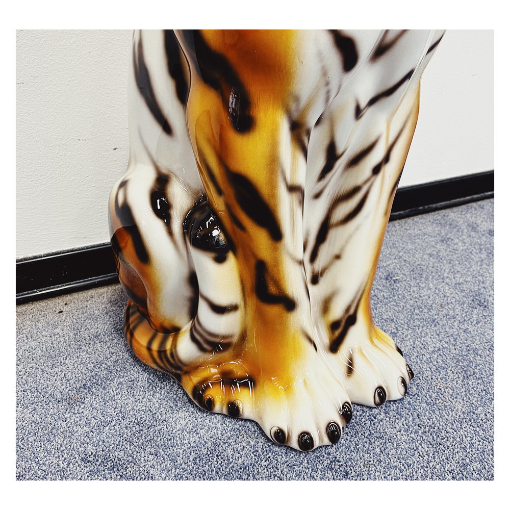 Tiger Statue in Ceramic for sale at Pamono