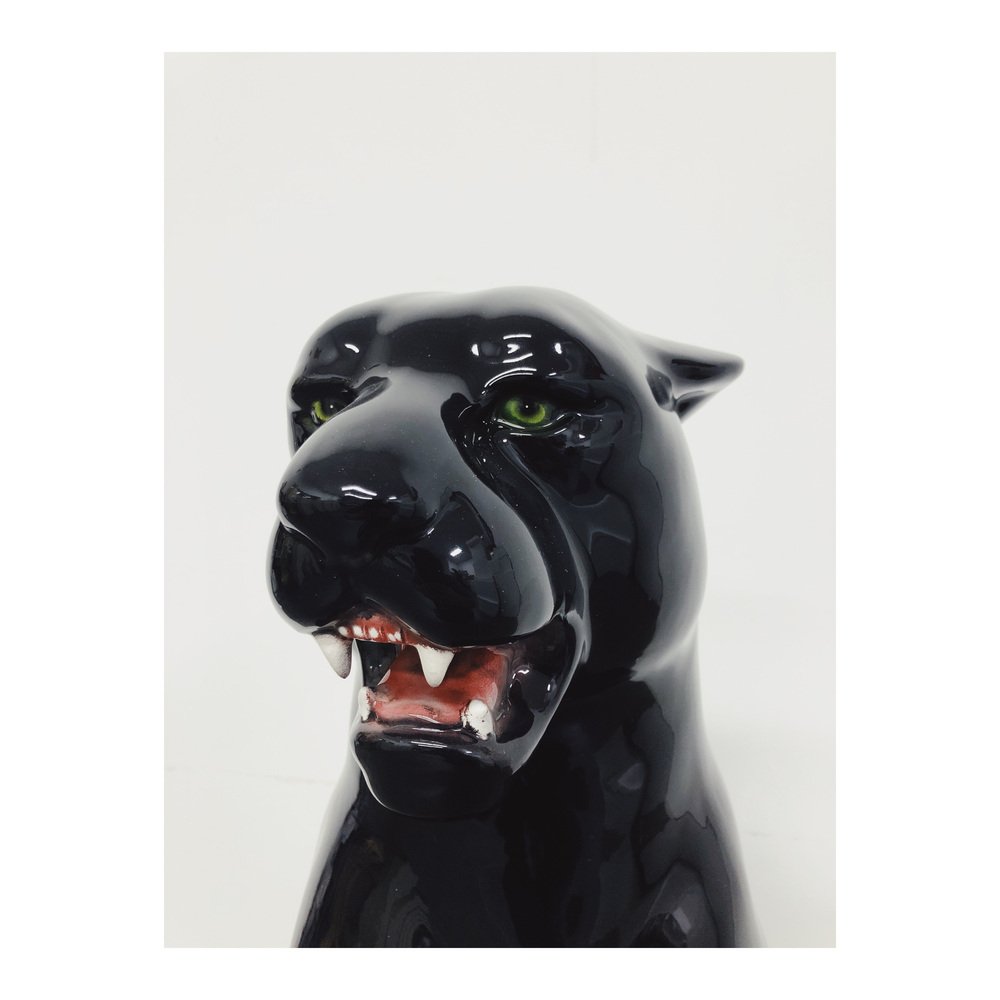 Black Panther in Ceramic by Ceramiche Boxer for sale at Pamono