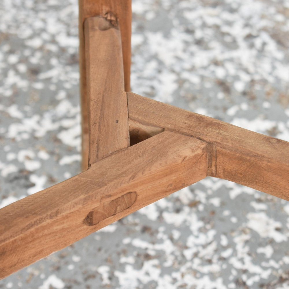 Rustic Round Top Stool, 1950s for sale at Pamono