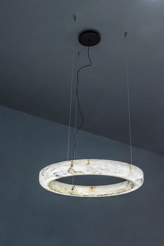Ring 100 Pendant Lamp by United Alabaster for sale at Pamono
