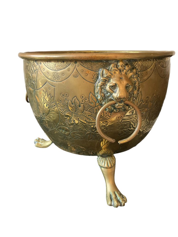 Brass Fire Side Bucket for sale at Pamono