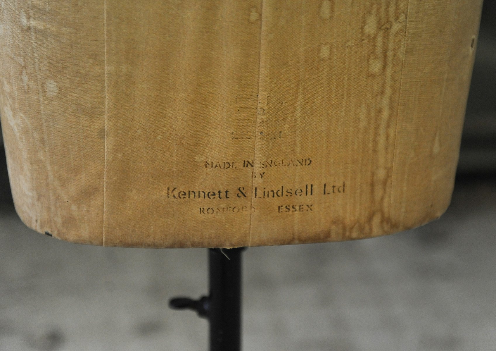 Vintage Dressmakers Mannequin on Adjustable Metal Stand from Kennett ...