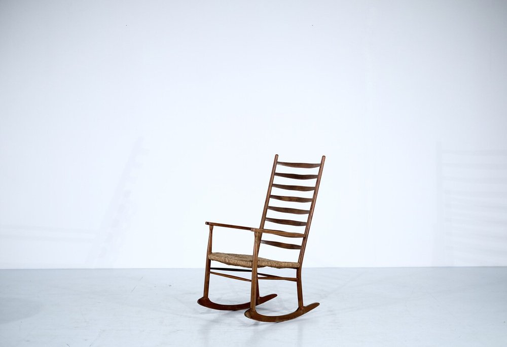 Mid-Century Scandinavian Rocking Chair, 1960s for sale at Pamono