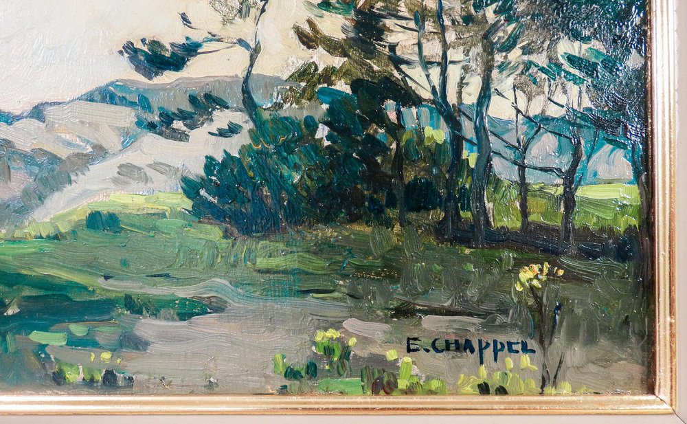 Edward Chappel, Landscape, Oil Painting, 1800, Framed for sale at Pamono