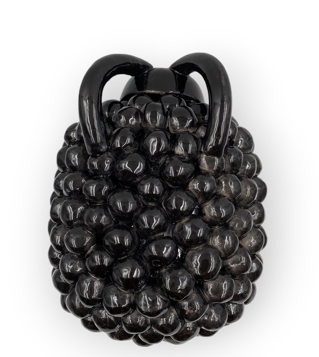 Black Ceramic Ram Sculpture, Italy, 1980s for sale at Pamono