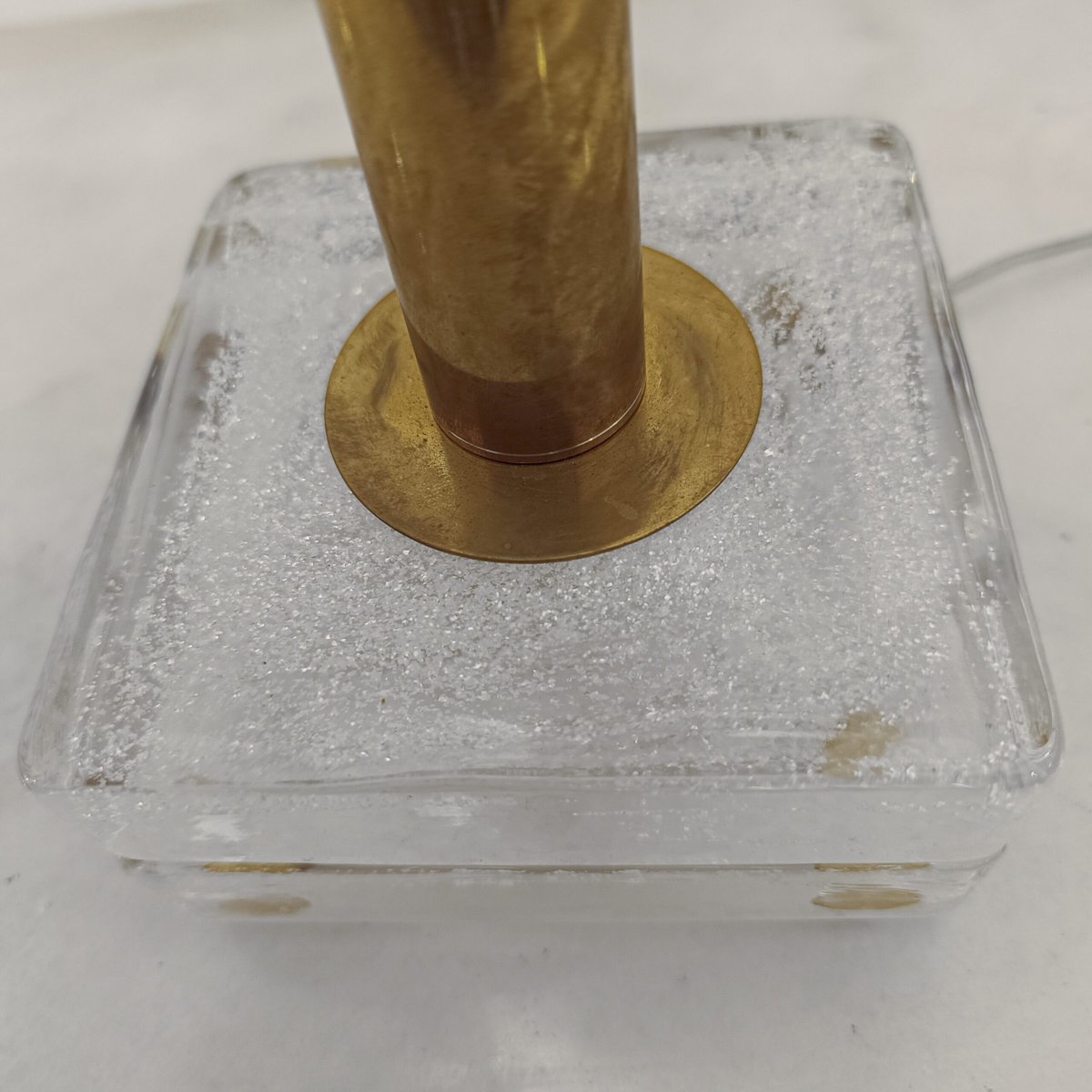 Murano Glass Ice Cube Table Lamps, Set of 2 for sale at Pamono