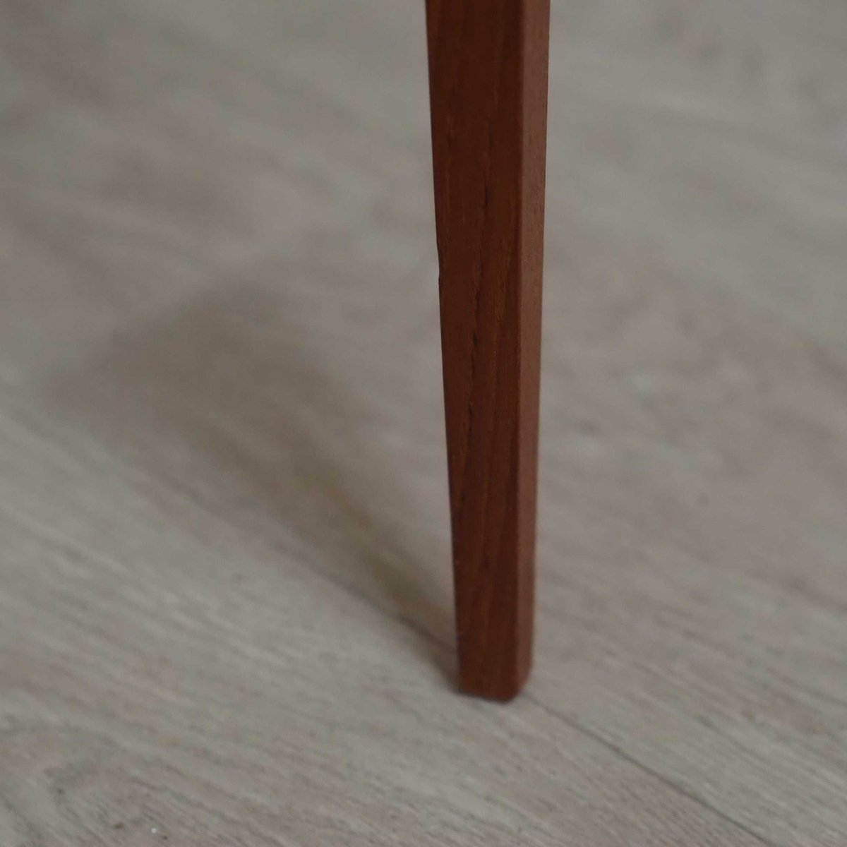 Vintage Scandi Teak Side Table with Weave, 1960s for sale at Pamono