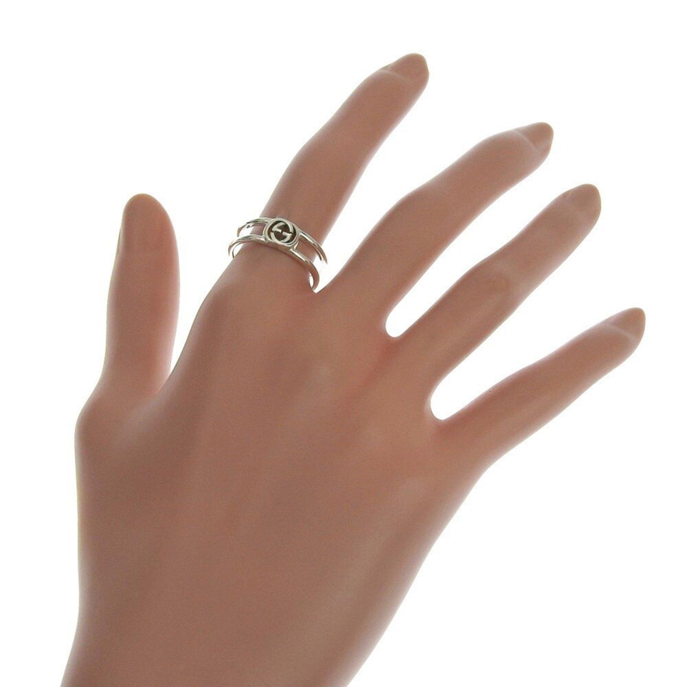 Interlocking G Ring in Silver from Gucci for sale at Pamono