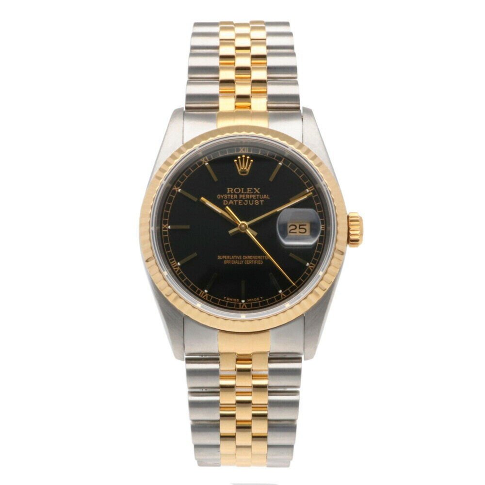 ROLEX Datejust Oyster Perpetual Watch Stainless Steel 16233 Automatic ...