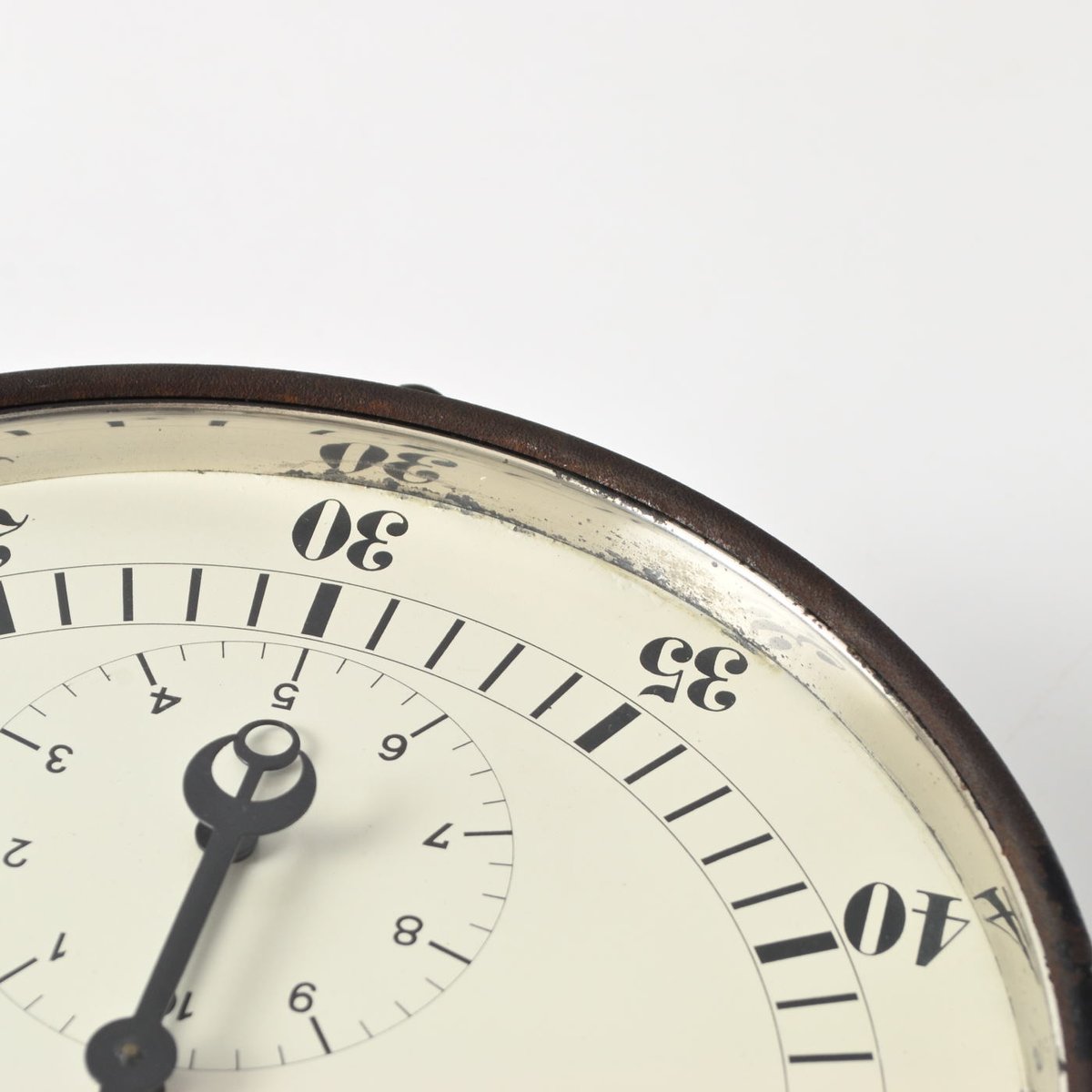 Large Wall-Mounted Stop Clock from Junghans, 1930s for sale at Pamono