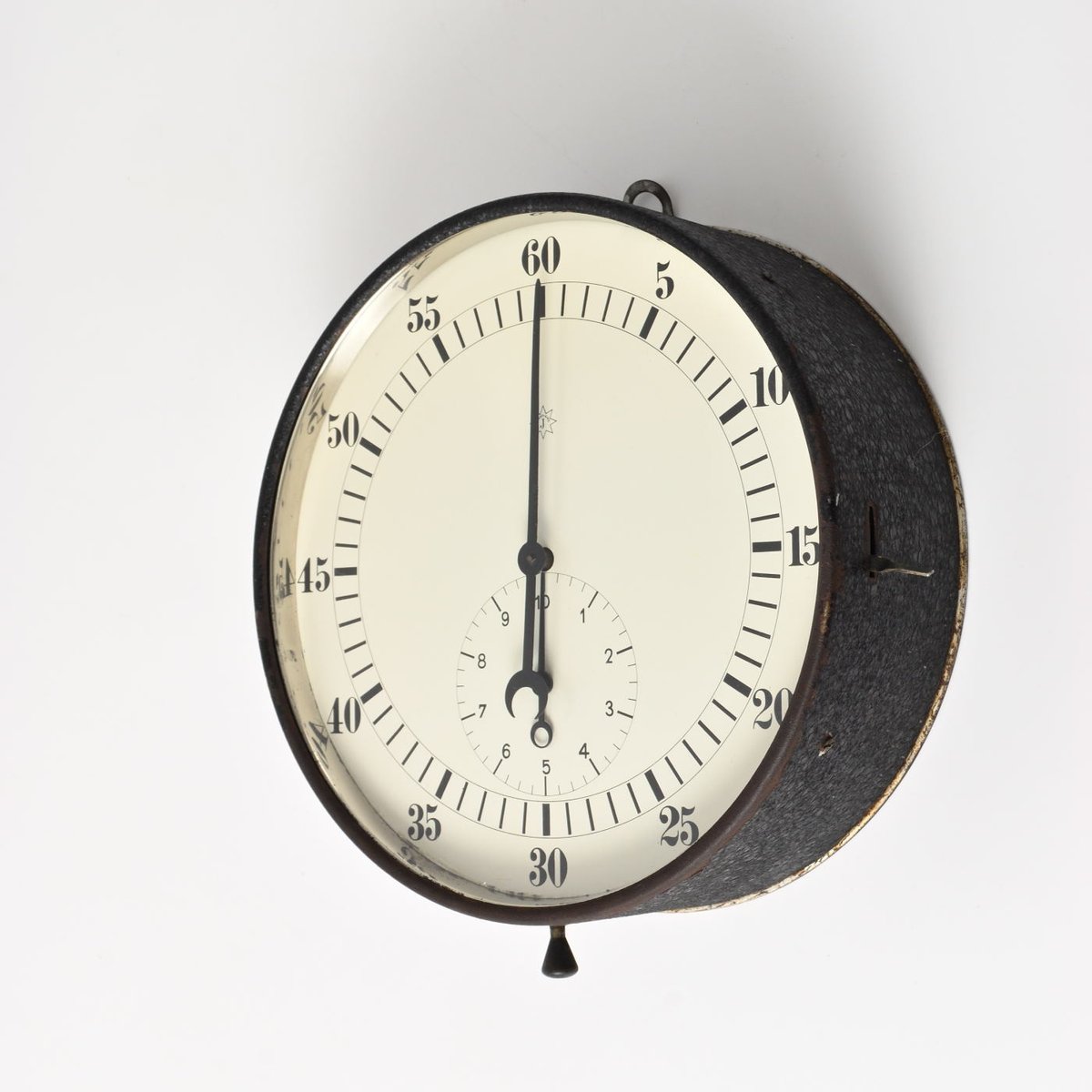 Large Wall-Mounted Stop Clock from Junghans, 1930s for sale at Pamono