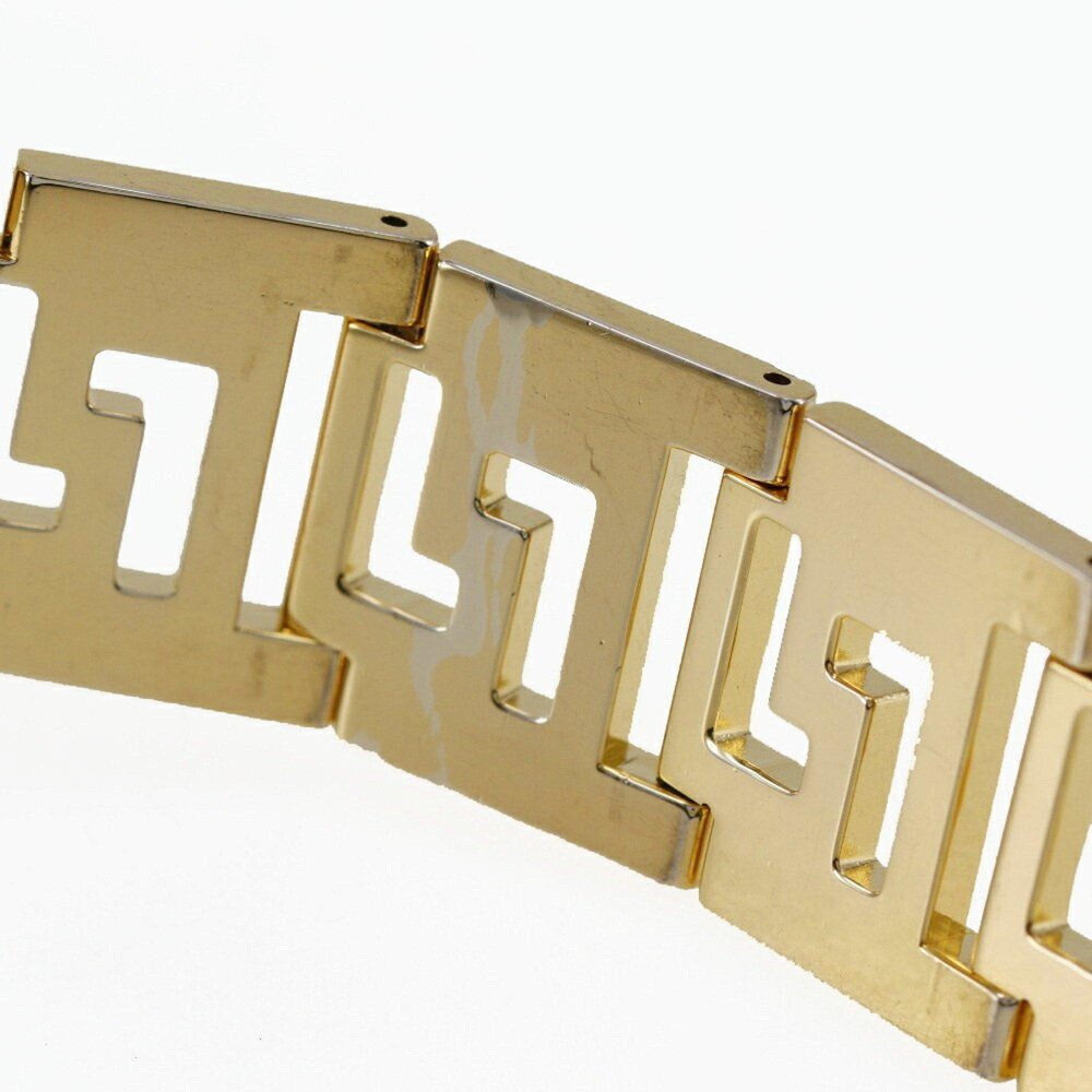 VERSACE Medusa Watch Coin 7008003 Gold Plated Swiss Made Quartz Analog ...