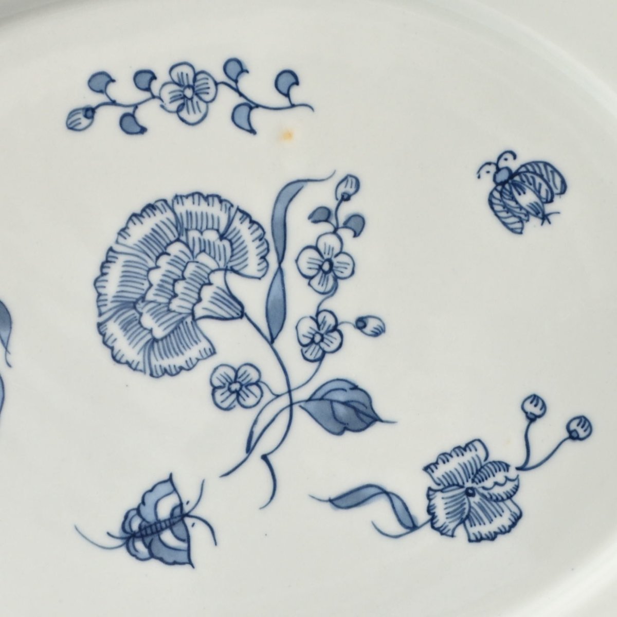 Hand-Painted Nejlika Porcelain Platter from Ikea, 1990s for sale at Pamono