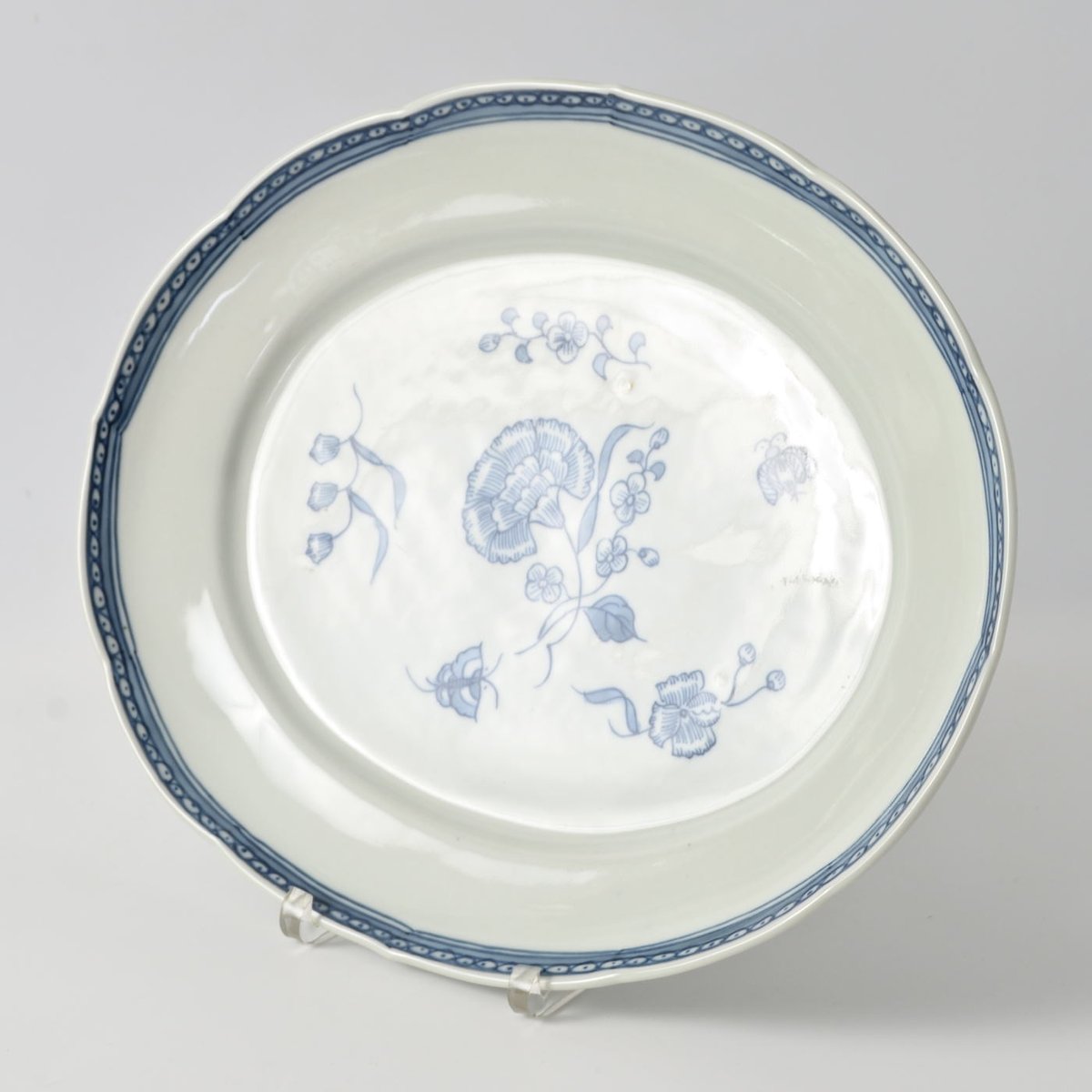 Hand-Painted Nejlika Porcelain Platter from Ikea, 1990s for sale at Pamono