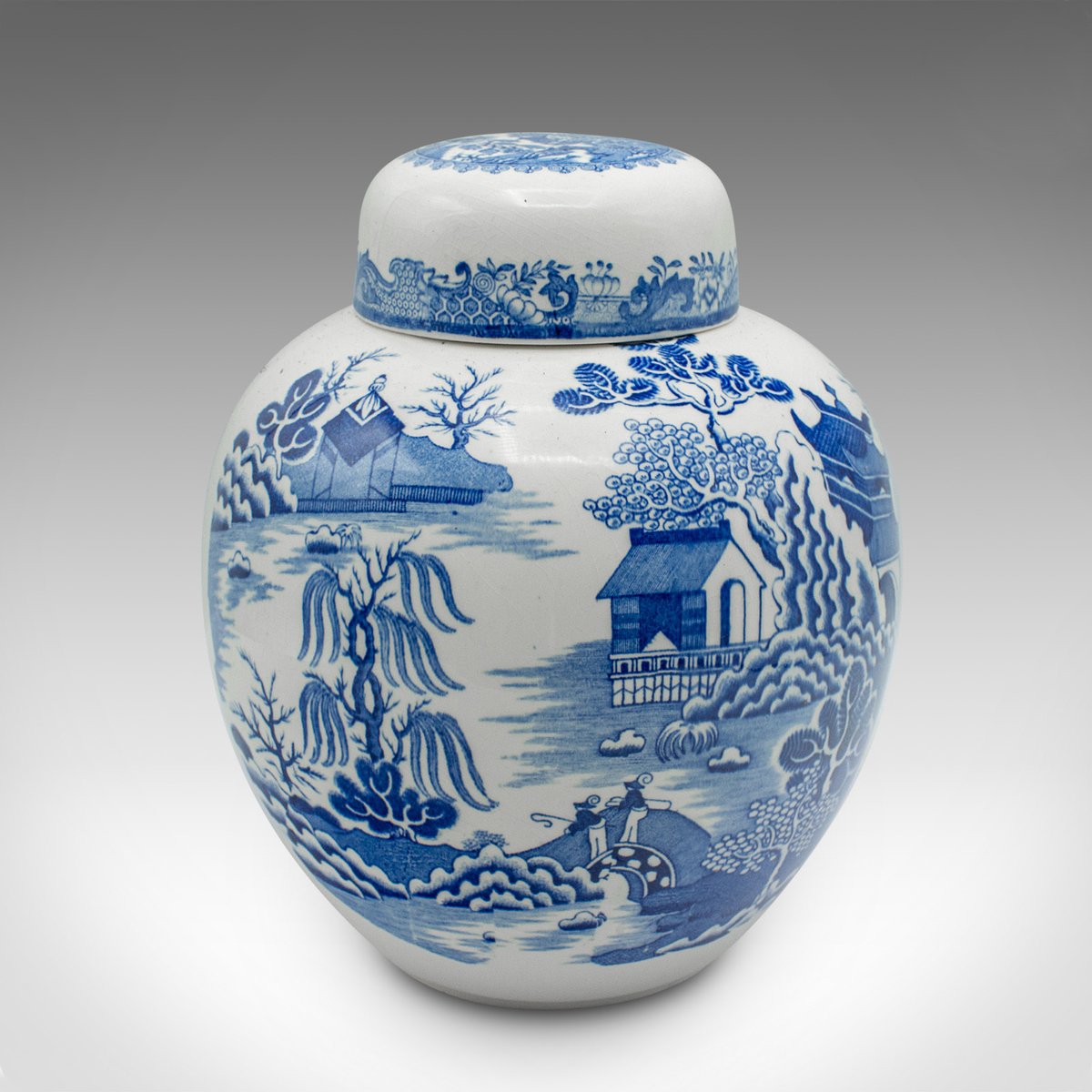 Vintage English Ginger Jar in Ceramic, 1970 for sale at Pamono