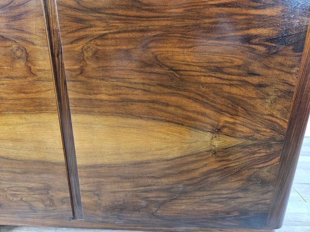Two-Door Wardrobe in Walnut Root, 1940s for sale at Pamono