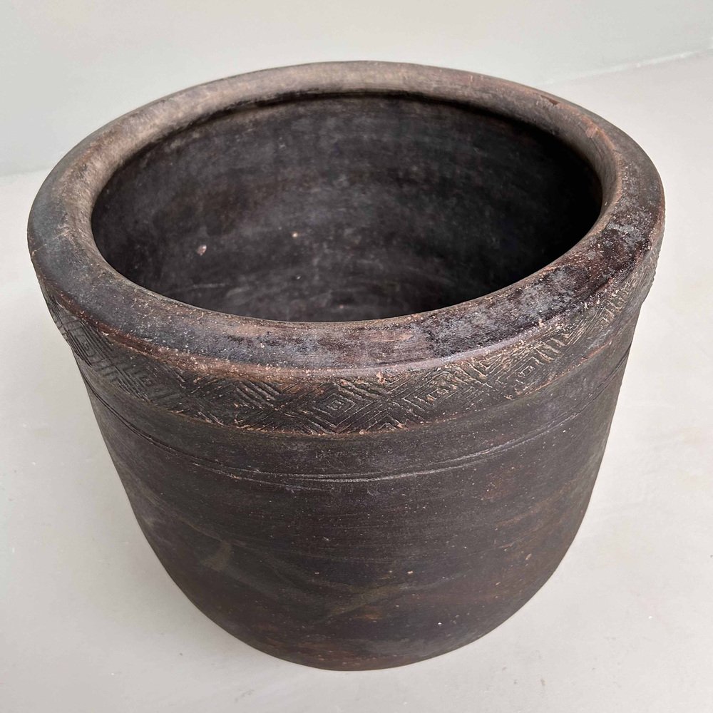 Antique Japanese Terracotta Plant Holder for sale at Pamono