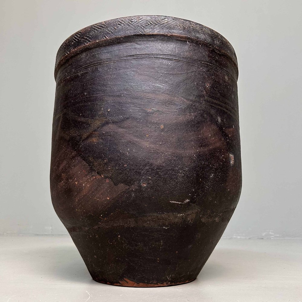 Antique Japanese Terracotta Plant Holder for sale at Pamono