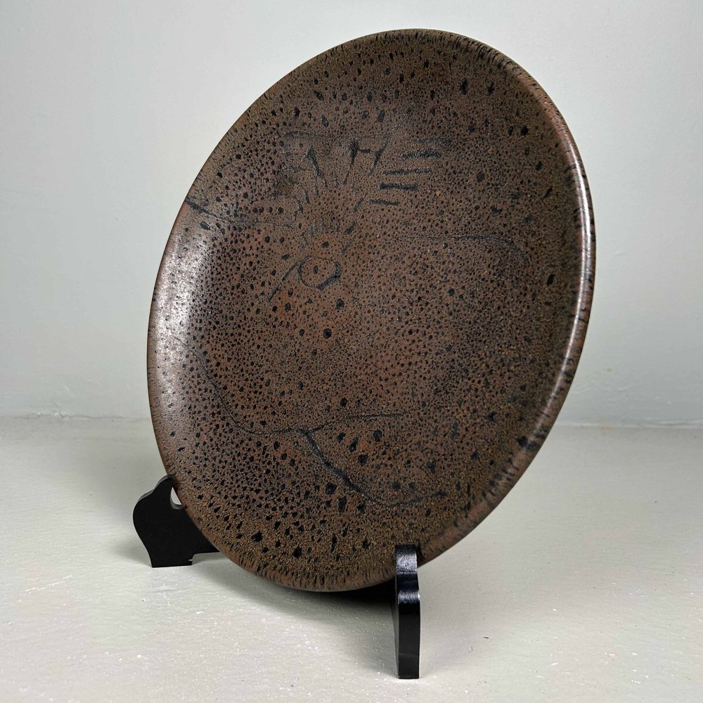 Decorative Ceramic Plate, 1970s for sale at Pamono