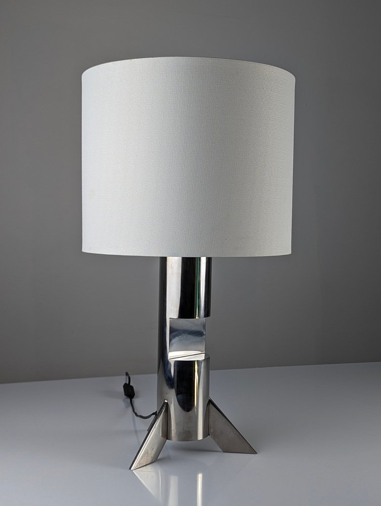 Steel Table Sculpture Lamp for sale at Pamono