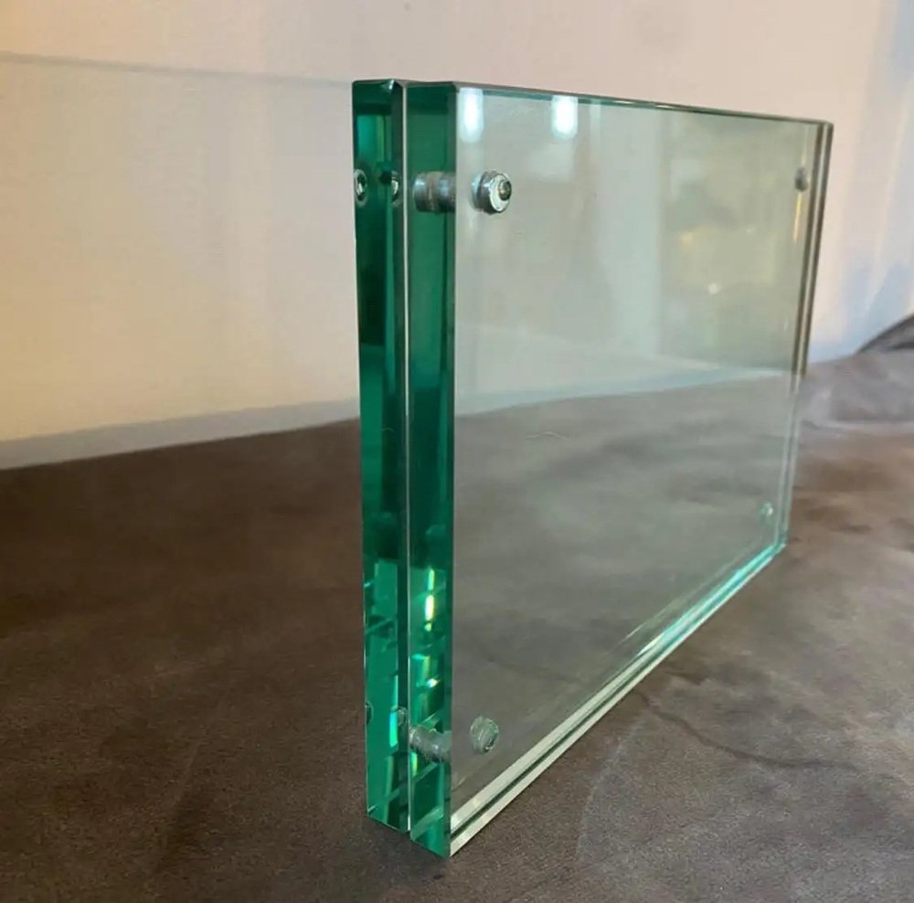 Mid-Century Modern Glass Italian Picture Frame attributed to Fontana ...