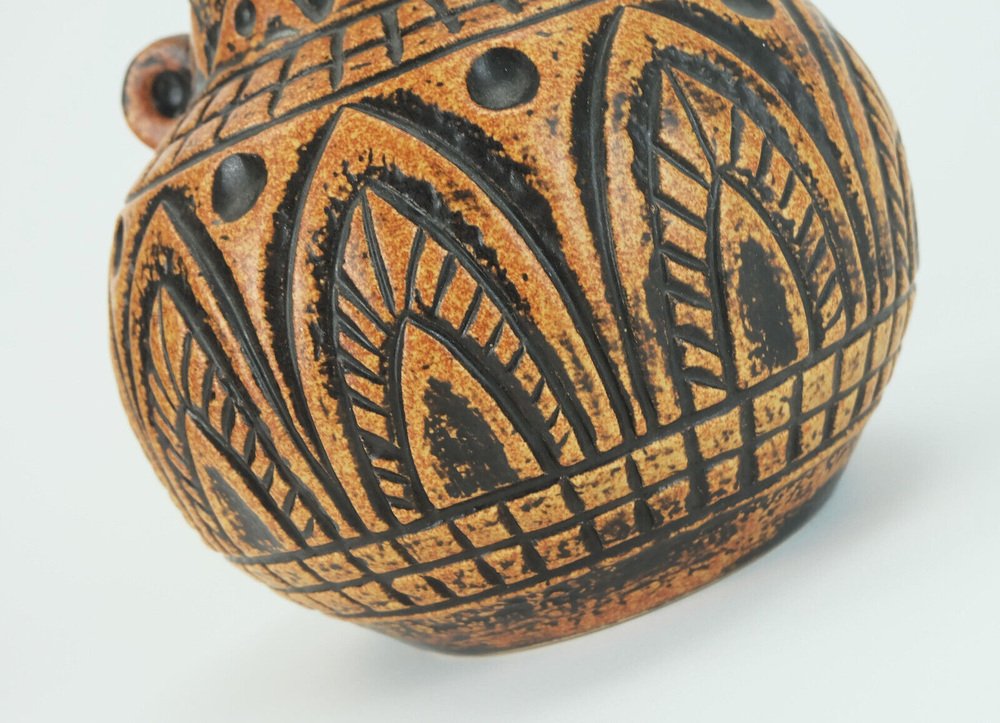 Mid-Century Jasba Model N 312 11 20 Vase with Abstract Decor from Jasba ...