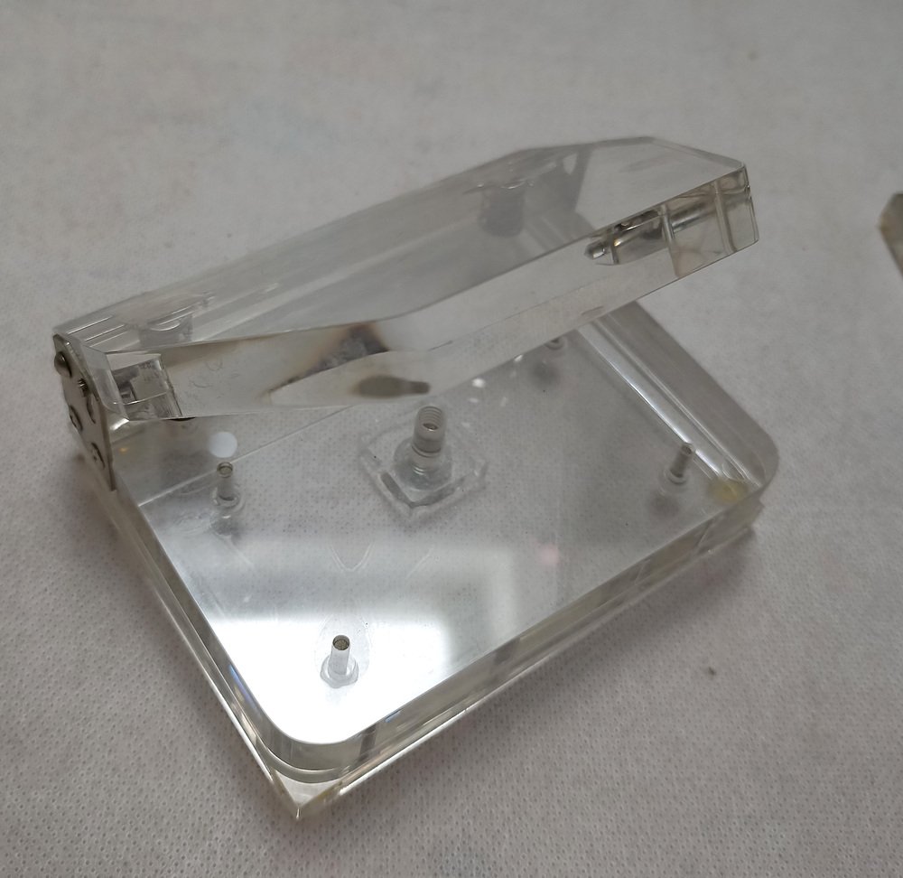 Acrylic Glass Stapler and Hole Punch, 1970s, Set of 2 for sale at Pamono