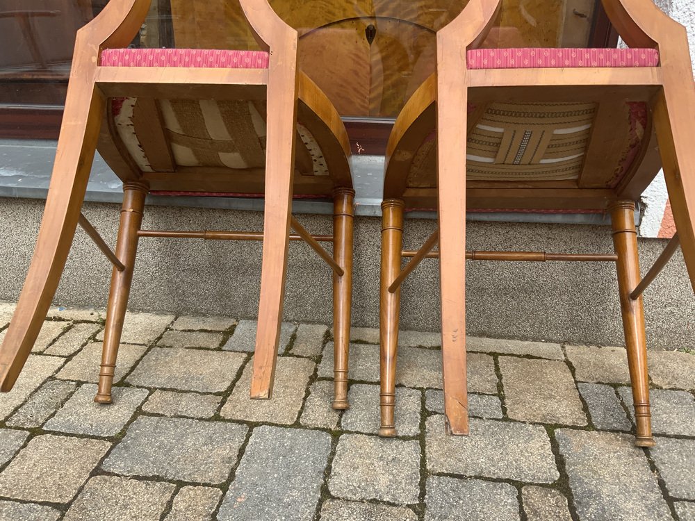 Danhauser Vienna Chairs in Maple, 1840, Set of 2 for sale at Pamono