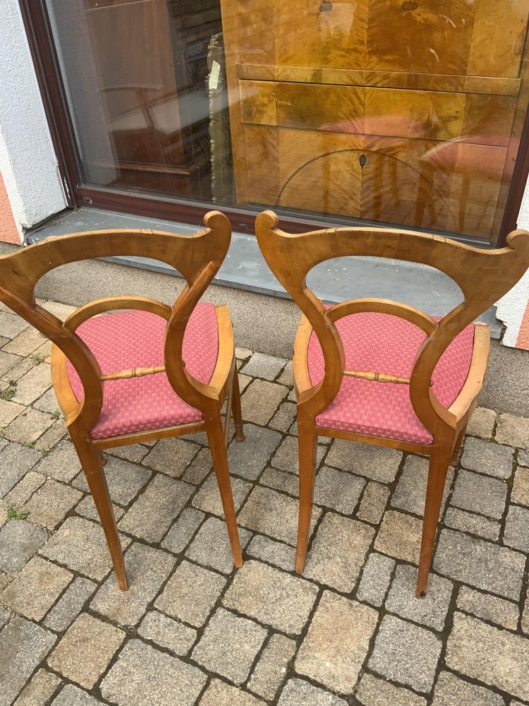 Danhauser Vienna Chairs in Maple, 1840, Set of 2 for sale at Pamono