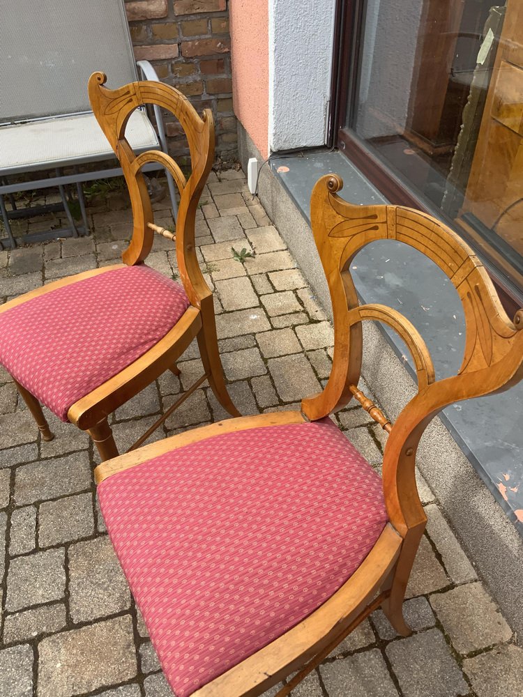 Danhauser Vienna Chairs in Maple, 1840, Set of 2 for sale at Pamono