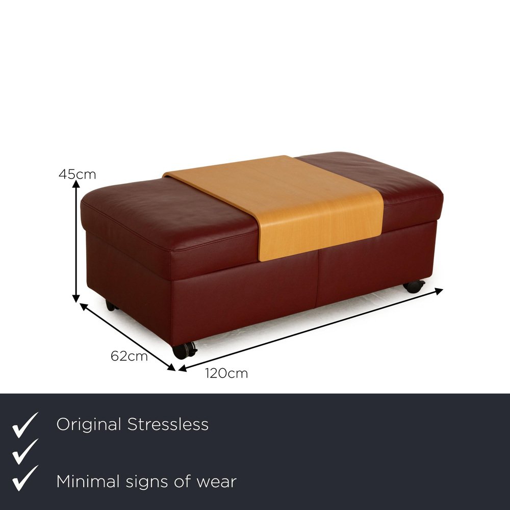 Leather Arion Stool from Stressless for sale at Pamono