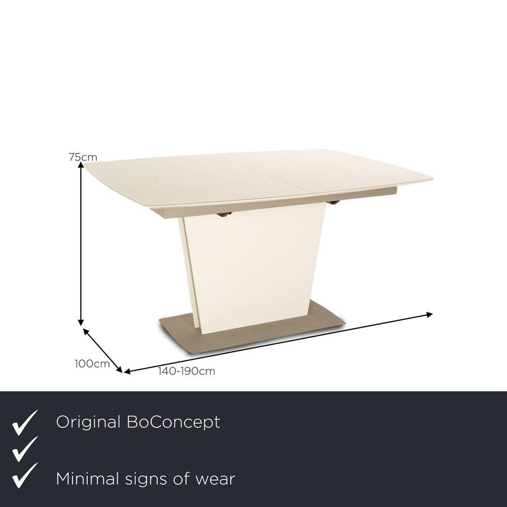 White Wood Milano Dining Table from Boconcept for sale at Pamono