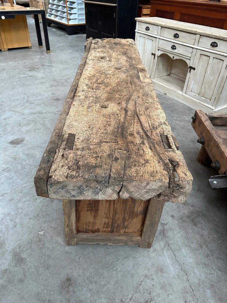 Antique Workbench in Wood, 1890s for sale at Pamono