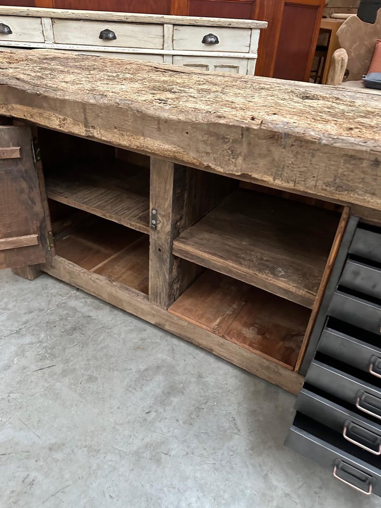 Antique Workbench in Wood, 1890s for sale at Pamono