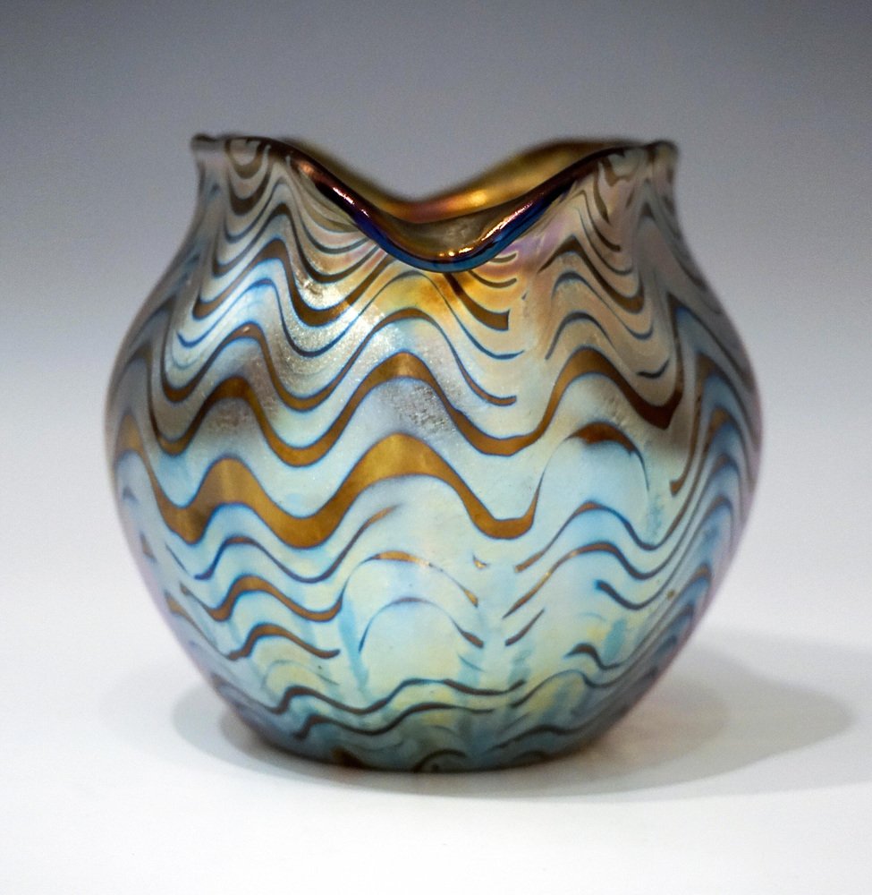 Art Nouveau Glass Vase Phenomenon Gre Crete 7767 from Loetz, Austria ...