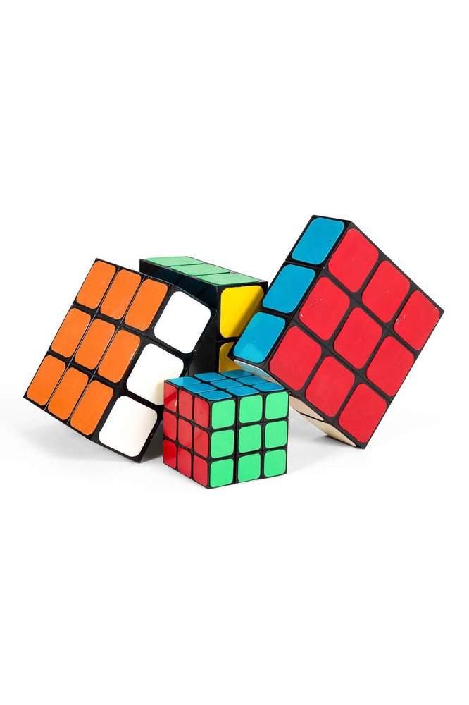 Large Rubiks Cube Shop Display Models, Set of 2 for sale at Pamono