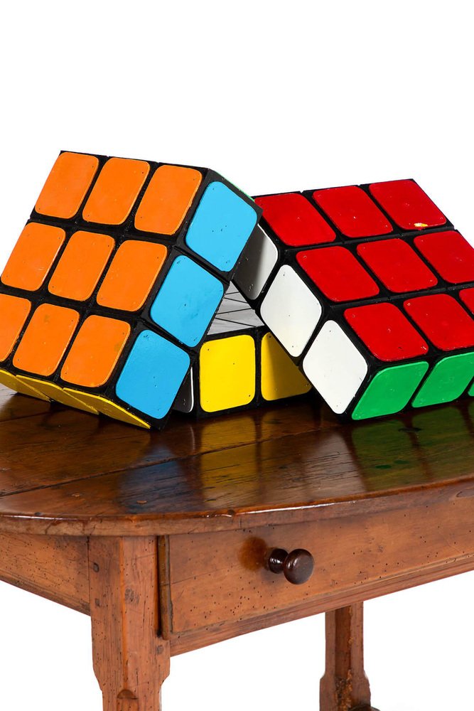 Large Rubiks Cube Shop Display Models, Set of 2 for sale at Pamono