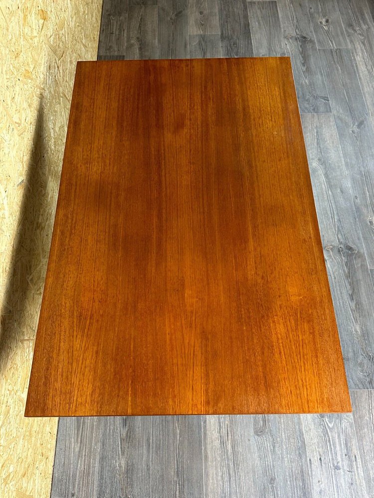Danish Modern Teak & Metal Dining Table, 1960s for sale at Pamono