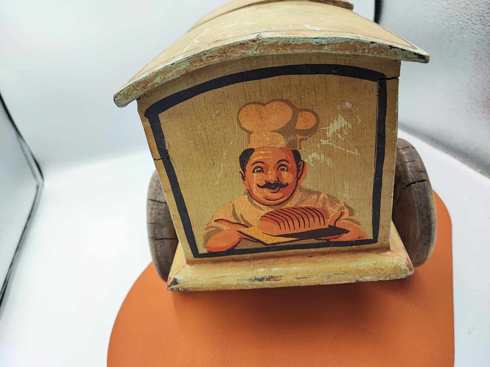 Wooden Bakery Advertisement Trolley, 1920s for sale at Pamono